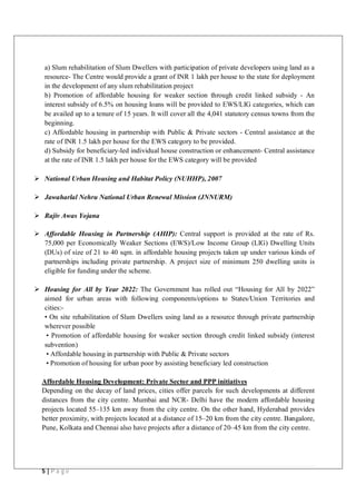 A study on Affordable Housing projects in India (by Manpreet Singh) | PDF