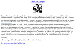 A Study On Apple Tree | PPT