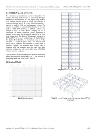 A study on behaviour of outrigger system on high rise steel structure ...