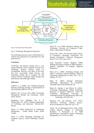 A Study On Business And Technology Strategy In Achieving Business Objectives. | PDF