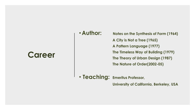 A study on Christopher Alexander | PDF