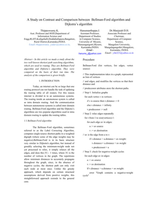 A study on_contrast_and_comparison_between_bellman-ford_algorithm_and_dijkstras_algorithms | PDF