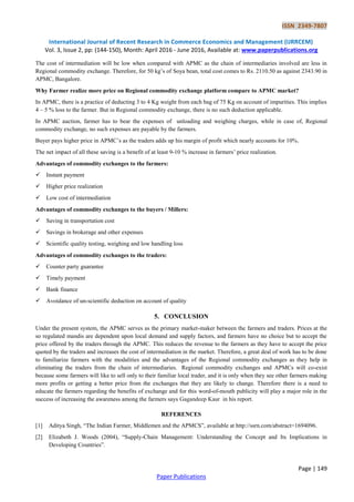 A Study on Cost of Intermediation in Agricultural Produce Market ...