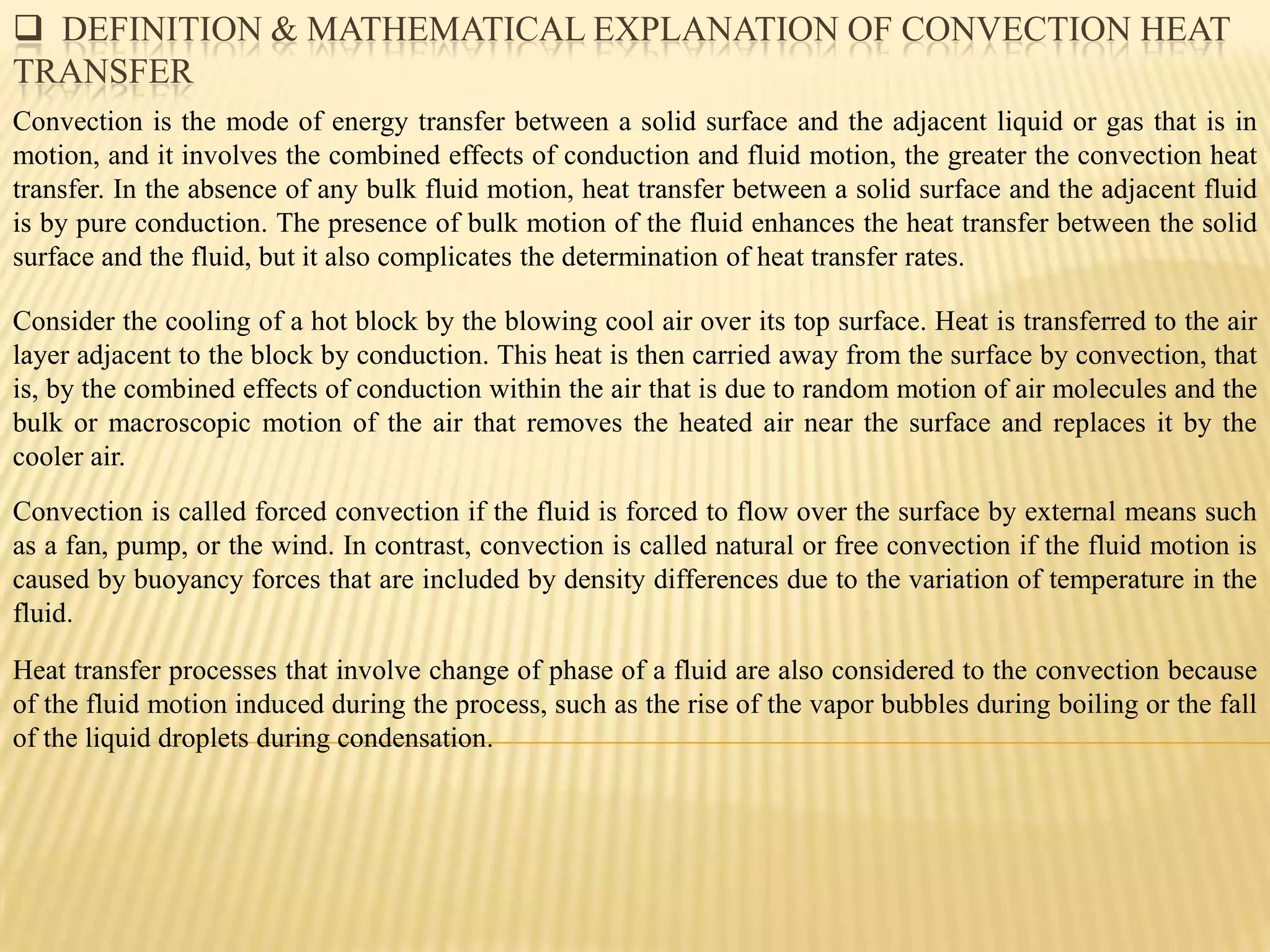 A study on covection heat transfer | PPT
