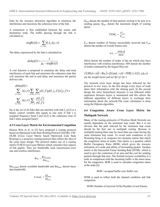 A study on cross layer metrics of wireless mesh network | PDF