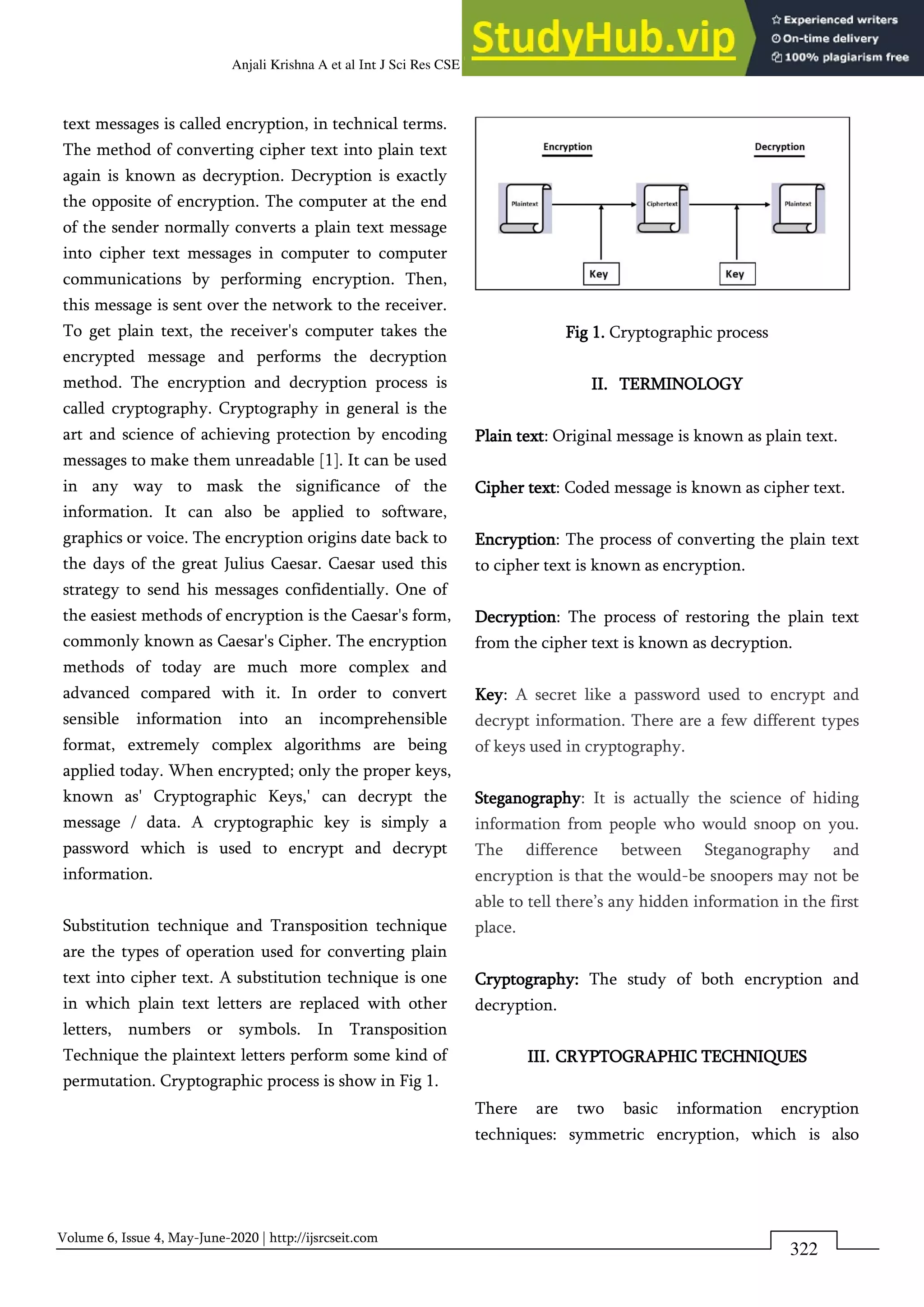 A Study On Cryptographic Techniques | PDF | Information and Network Security | Computing