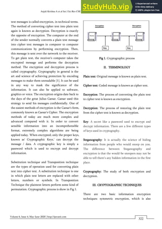 A Study On Cryptographic Techniques | PDF | Information and Network Security | Computing