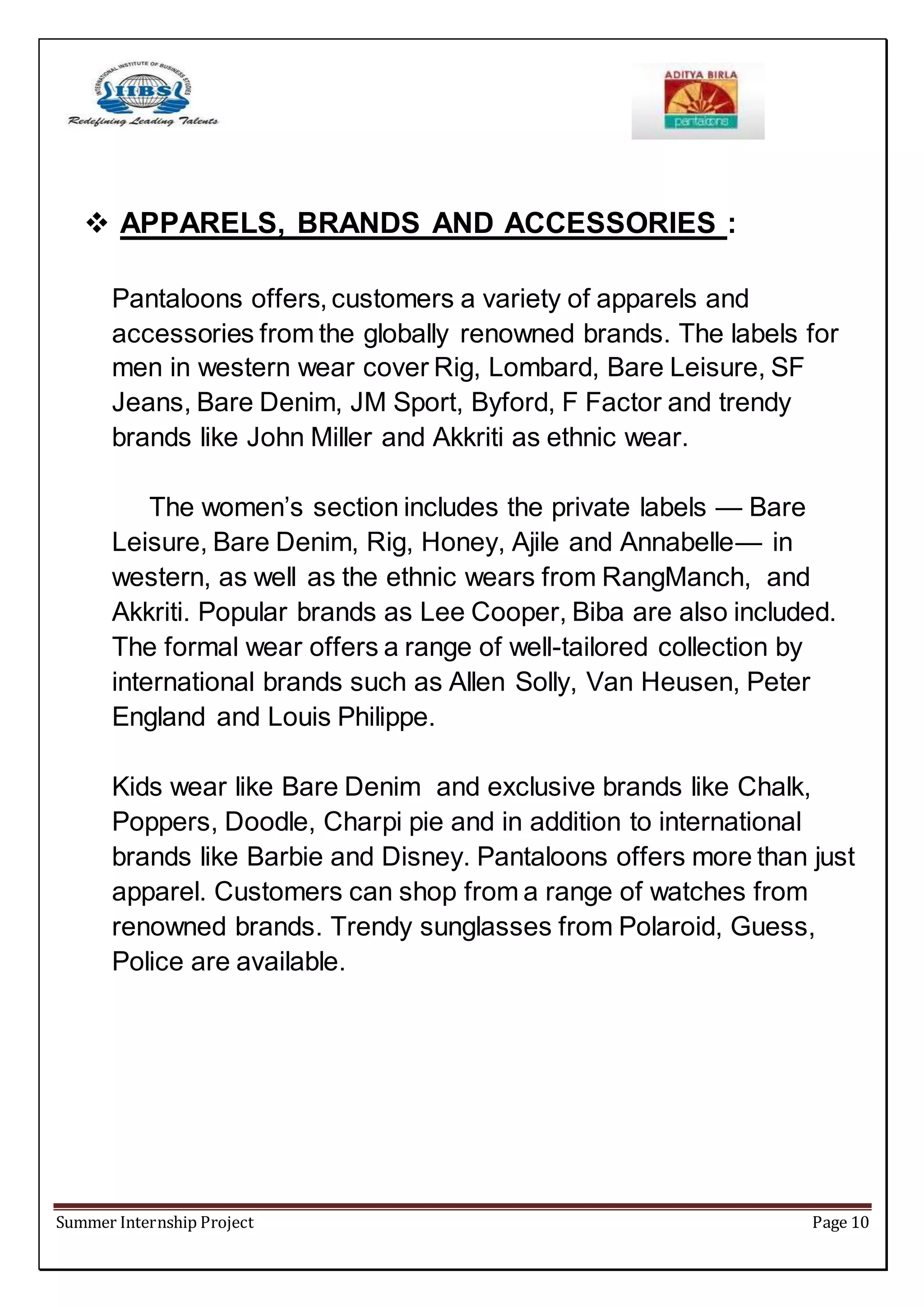 A study on customer interaction and customer satisfaction at pantaloons ...