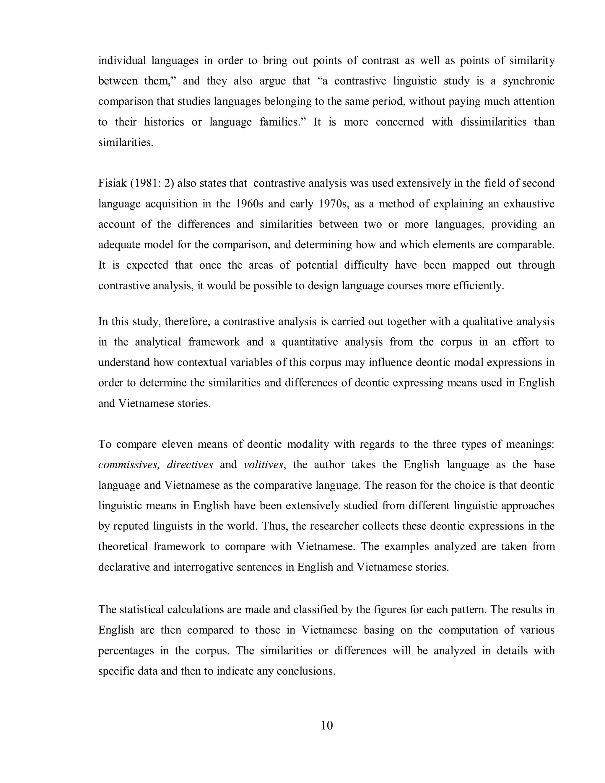 A Study on Deontic Modality Expressing Means in English and Vietnamese ...