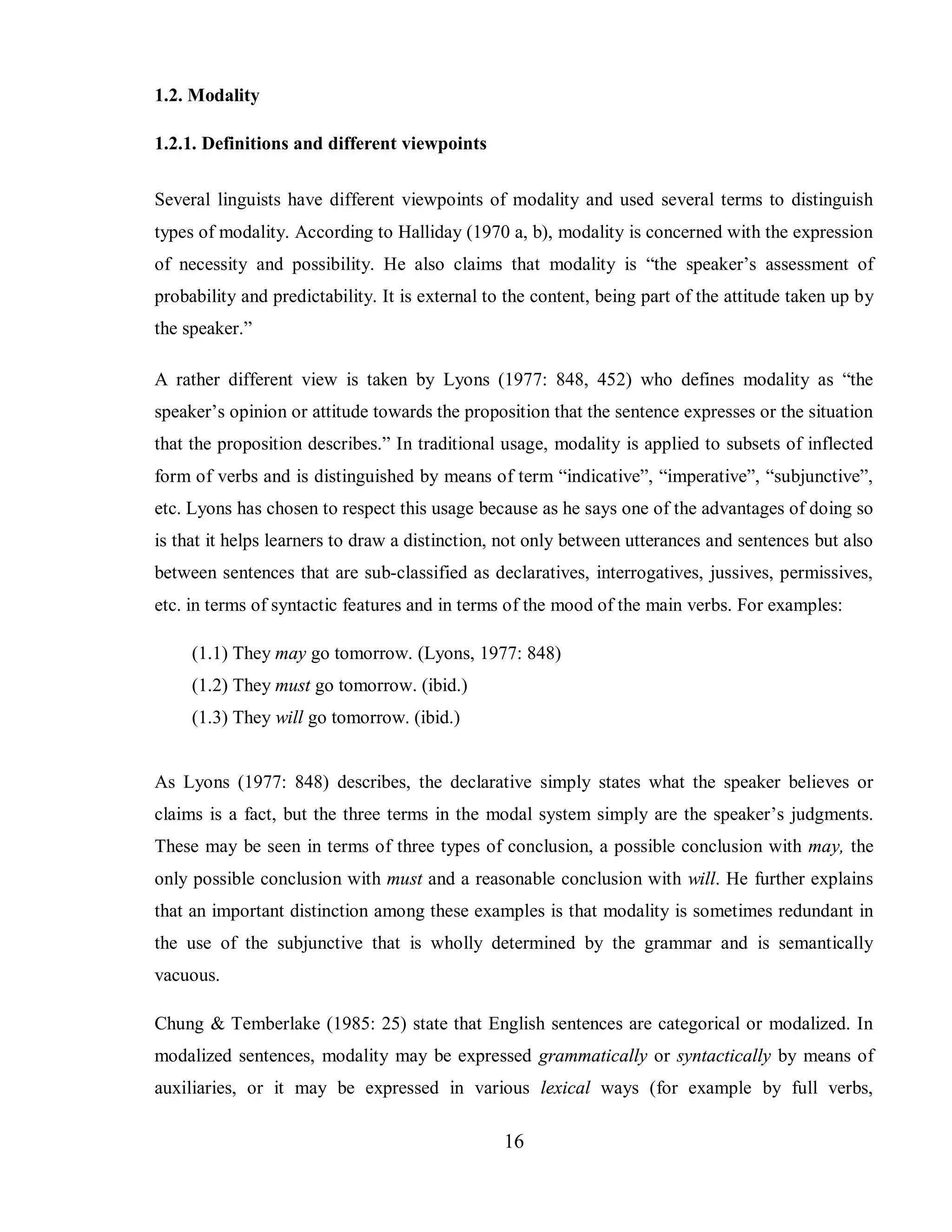 A Study on Deontic Modality Expressing Means in English and Vietnamese ...