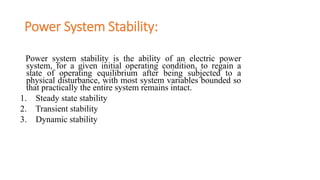 A study on dynamic stability of FSIG based hybrid power generation ...