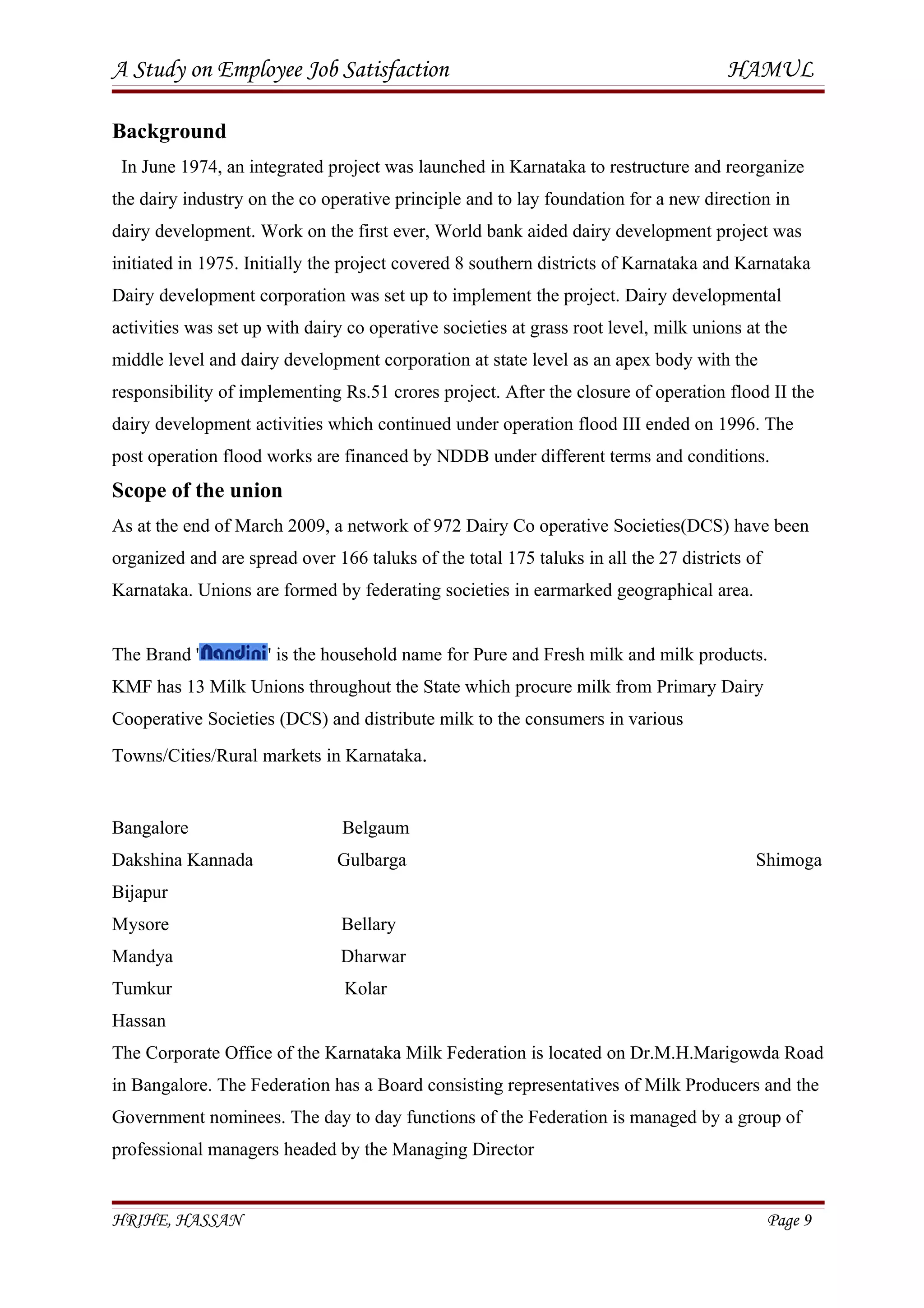 A study on employee job satisfaction h r final project | DOC