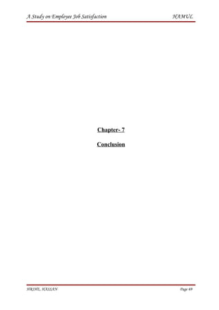 A study on employee job satisfaction h r final project | DOC