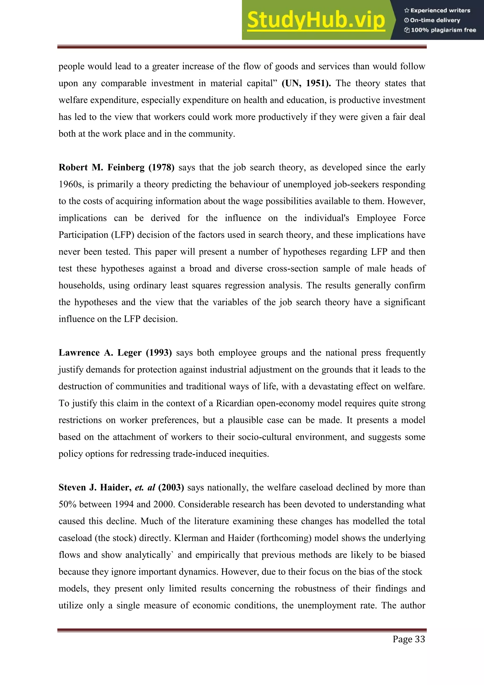 A STUDY ON EMPLOYEE WELFARE | PDF