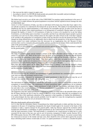 A Study On Execution Of Death Penalty | PDF