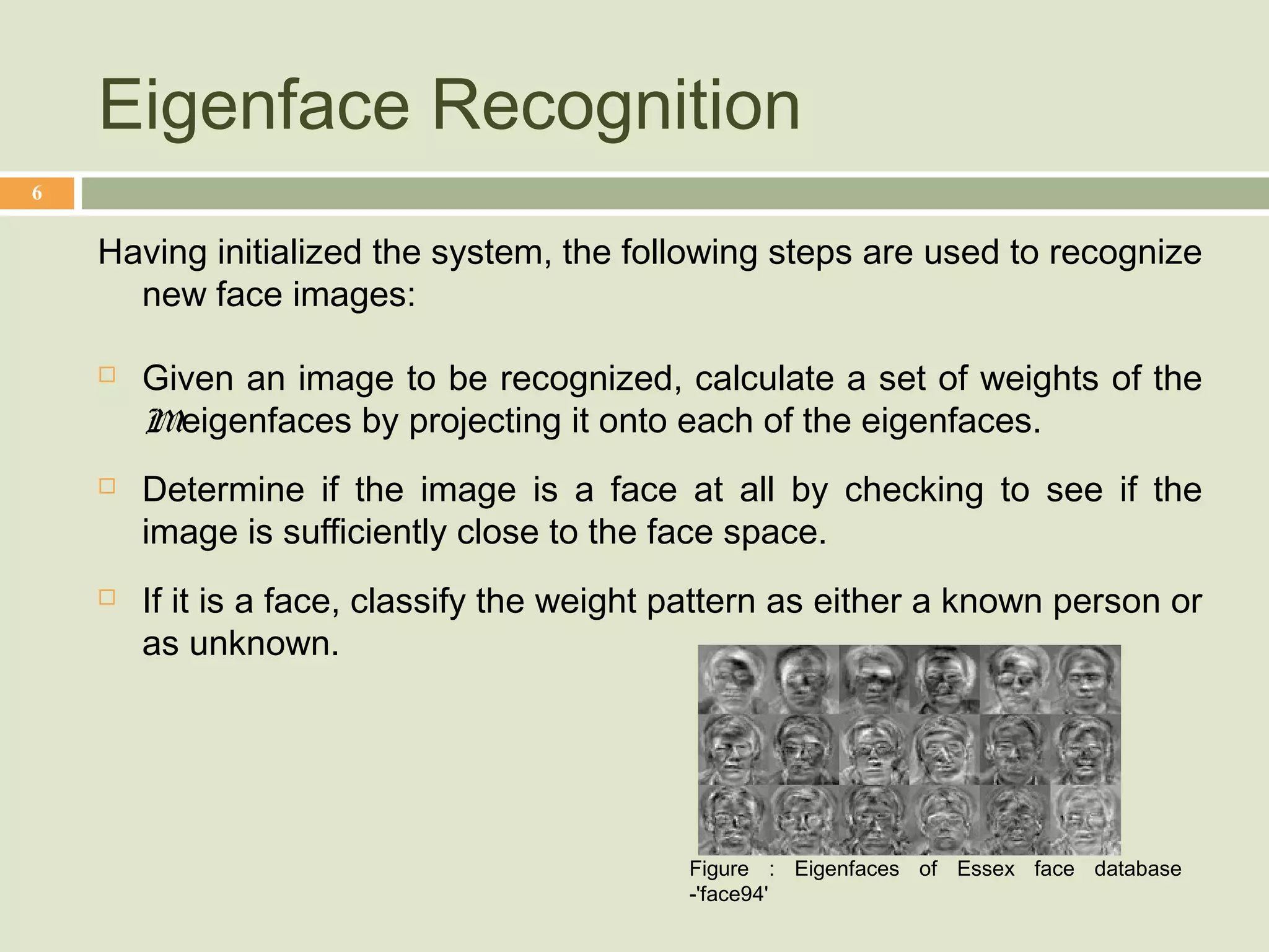 A study on face recognition technique based on eigenface | PPT