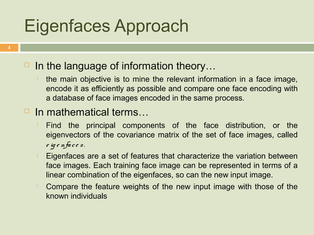A study on face recognition technique based on eigenface | PPT