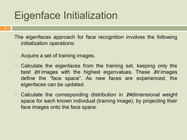 A study on face recognition technique based on eigenface | PPT