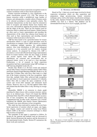 A Study On Facial Expression Recognition Using Local Binary Pattern | PDF