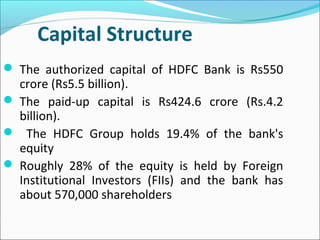 A study on financial analysis of hdfc bank | PPT