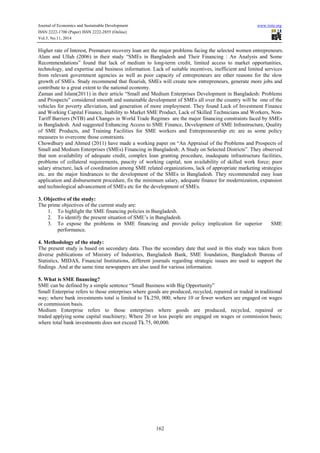 A study on financing of sme’s in bangladesh | PDF