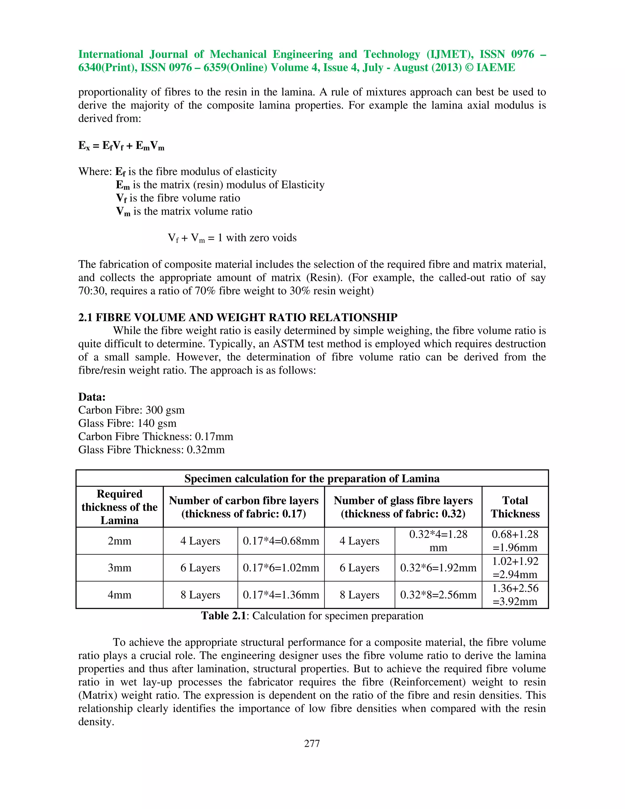 A study on flexural strength of hybrid polymer composite materials e glass fib | PDF