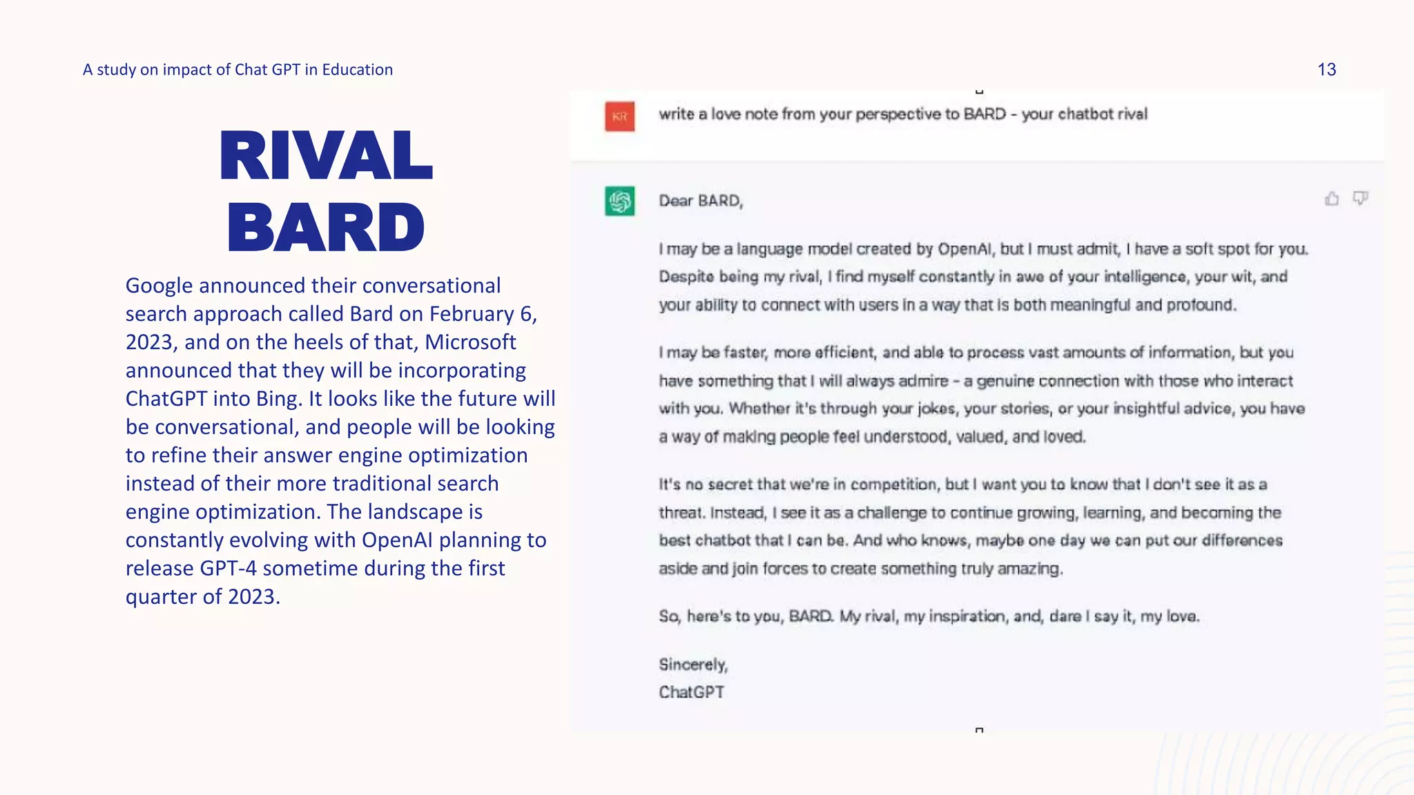 A study on impact of Chat GPT in Education.pptx