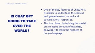A study on impact of Chat GPT in Education.pptx