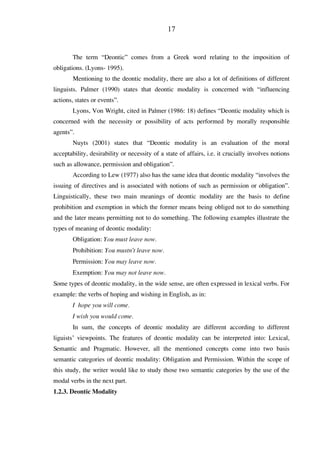 A study on intonation as a means of conveying deontic modality in ...