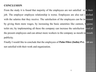 A study on job satisfaction of employees | PPTX