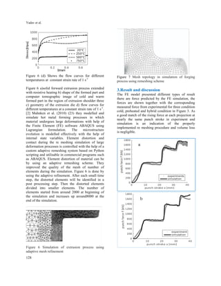 A study on metal extrusion process | PDF