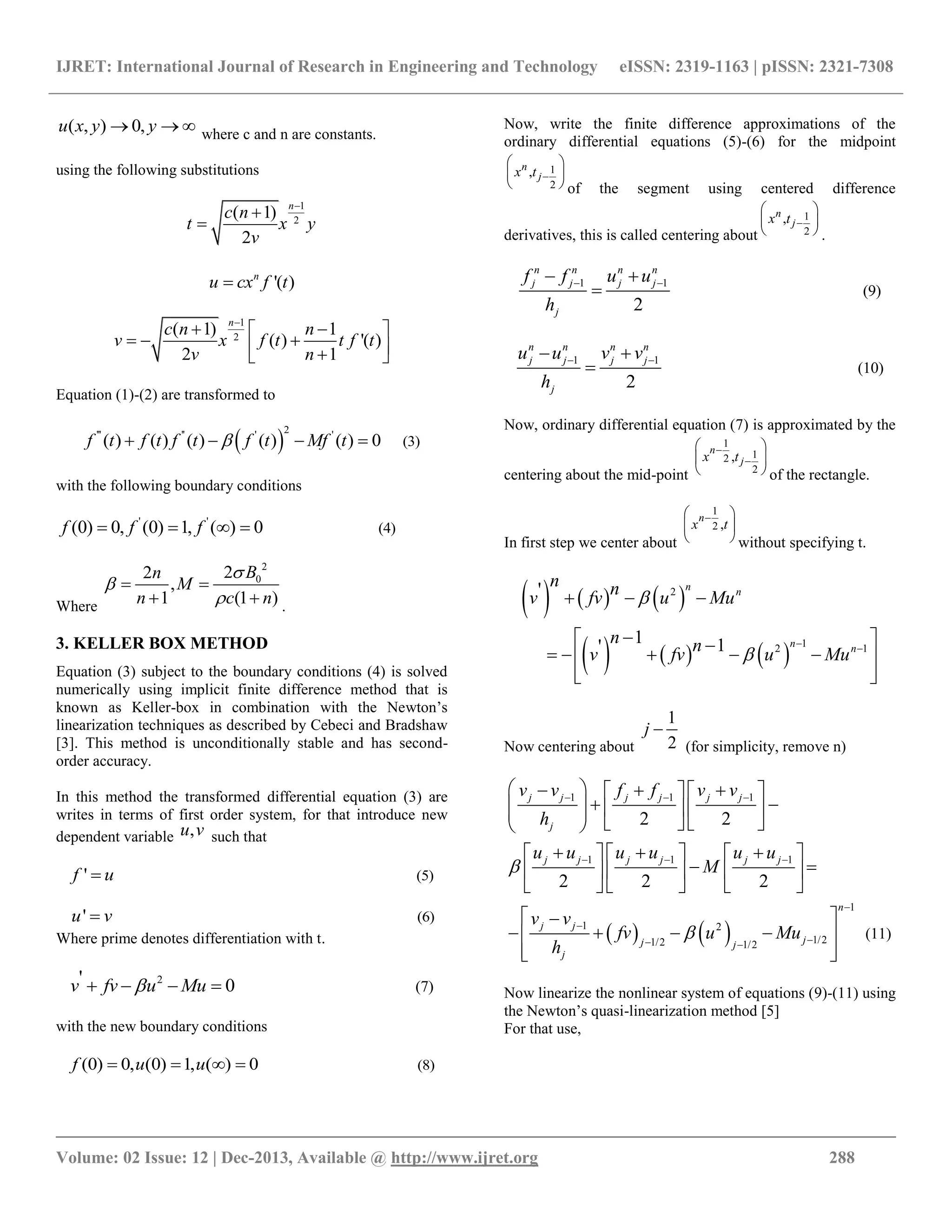 A study on mhd boundary layer flow over a nonlinear stretching sheet using implicit finite ...