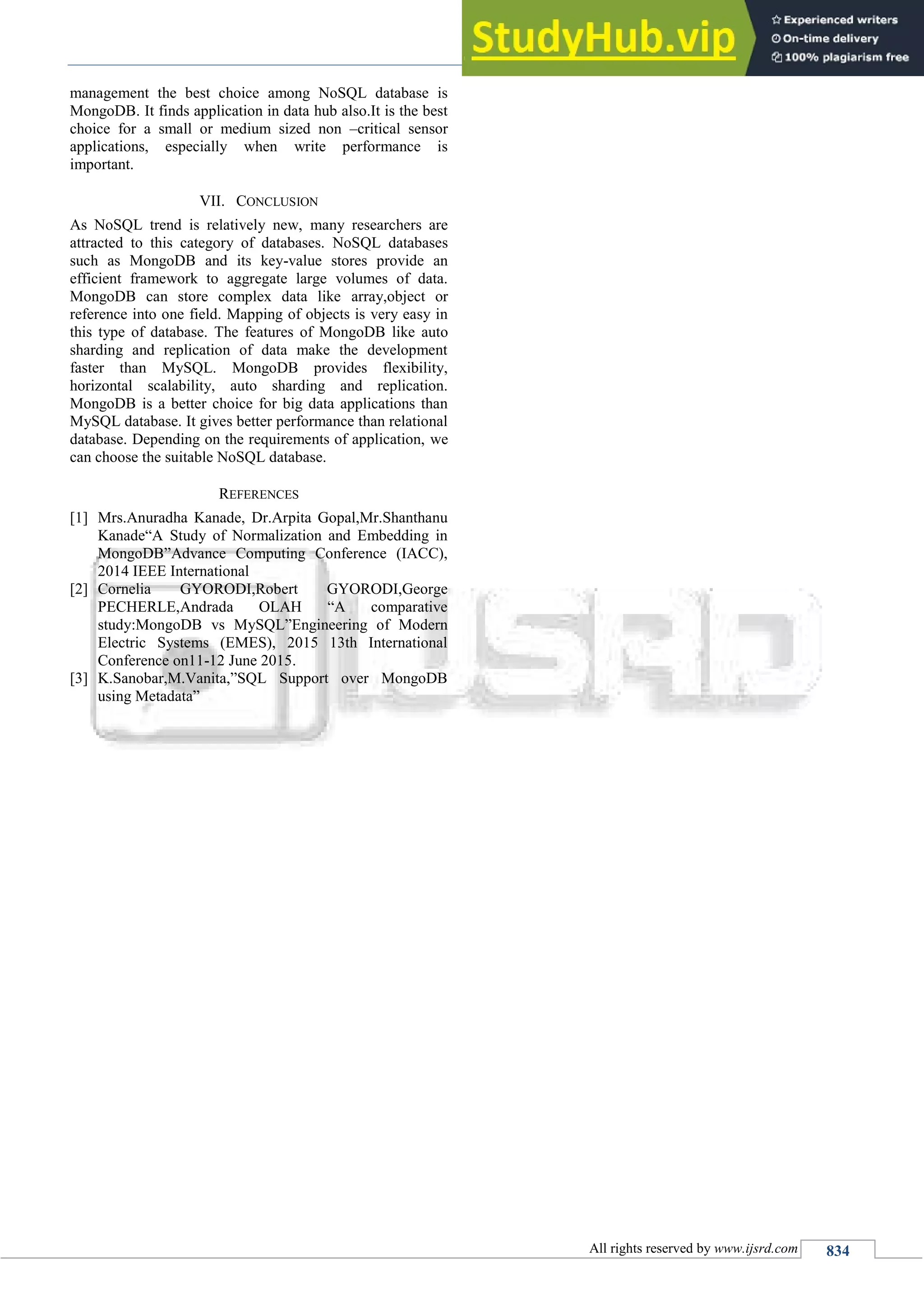 A Study on Mongodb Database.pdf | Databases | Computer Software and Applications