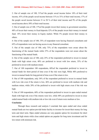 A study on mutual funds with reference to hdfc | PDF
