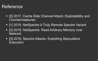 A study on NetSpectre | PDF | Information and Network Security | Computing