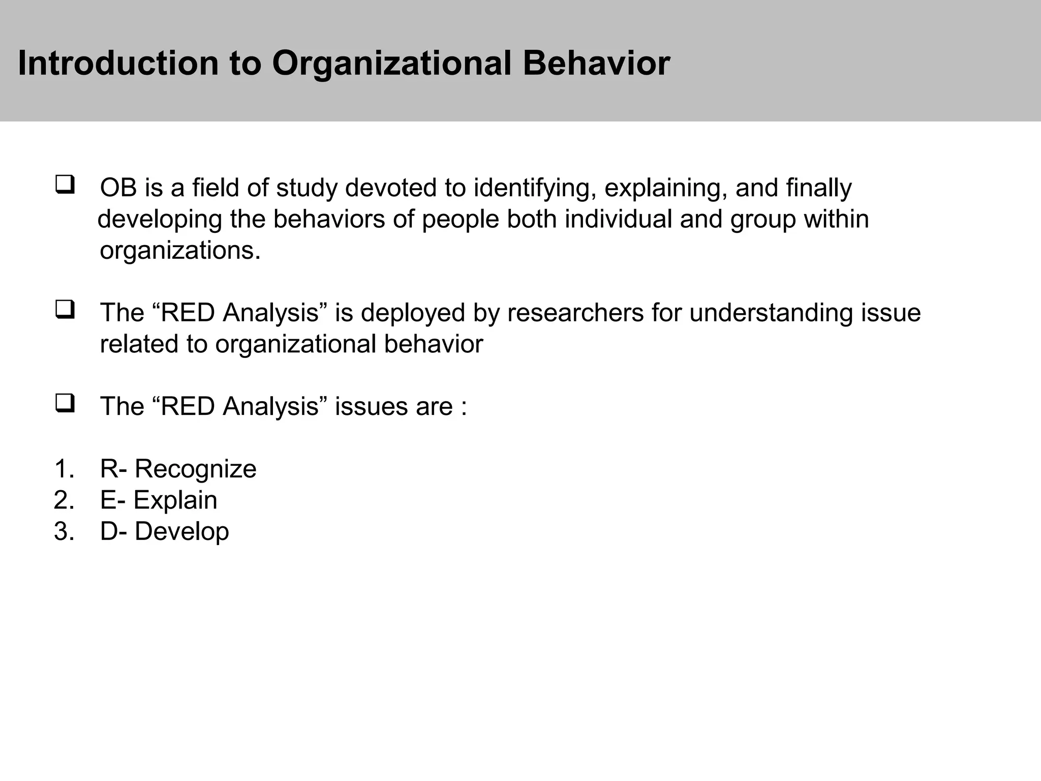 A study on organizational behavior | PPT