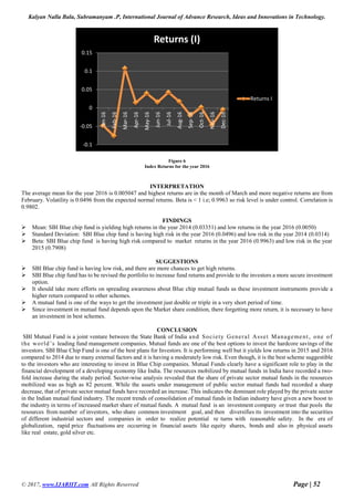 A study on performance of sbi blue chip fund at sbi mutual funds in india | PDF
