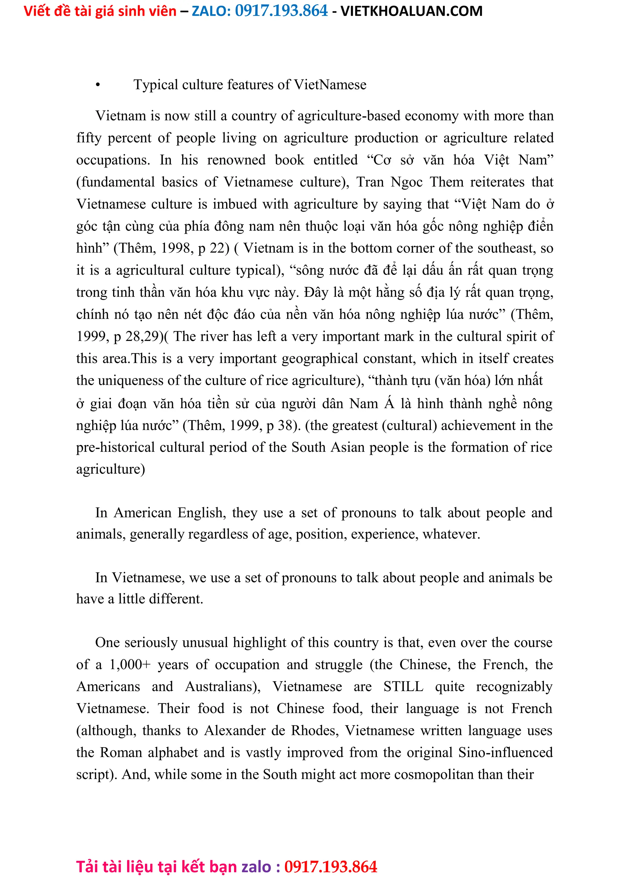 A Study On Personal Pronouns In English And Vietnamese.doc