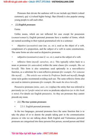 A Study On Personal Pronouns In English And Vietnamese.doc