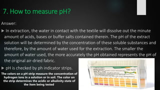 A study on ph in textile | PPTX