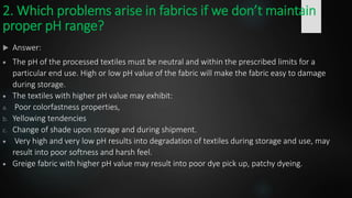 A study on ph in textile | PPT