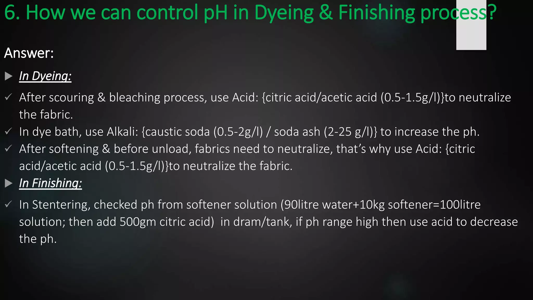 A study on ph in textile | PPTX