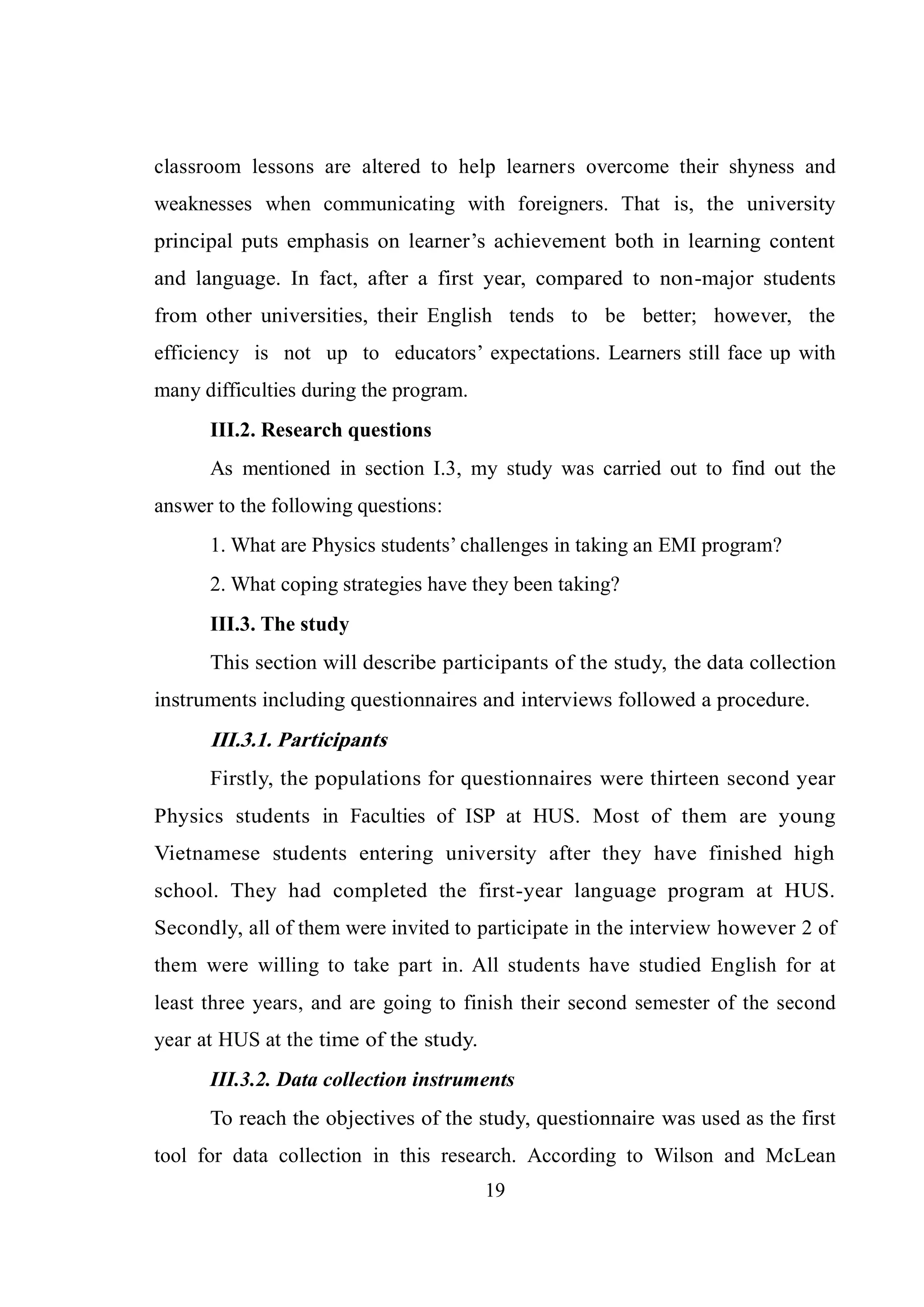 A study on Physics students’ challenges and their coping strategies on an English as a medium of ...