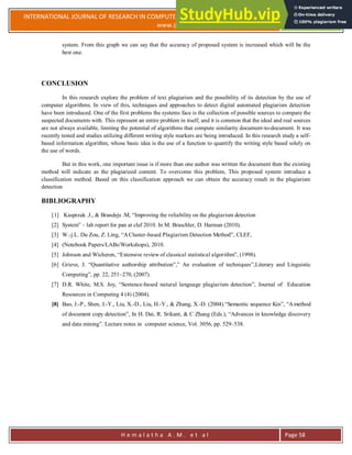 A STUDY ON PLAGIARISM CHECKING WITH APPROPRIATE ALGORITHM IN DATAMINING | PDF | Desktop ...