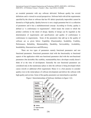 A study on quality parameters of software and the metrics | PDF