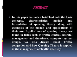 A Study on Queuing Theory and its real Life Applications.pptx