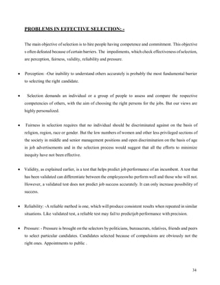 A STUDY ON RECRUITMENT AND SELECTION PROCESS nandini gupta new updated ...