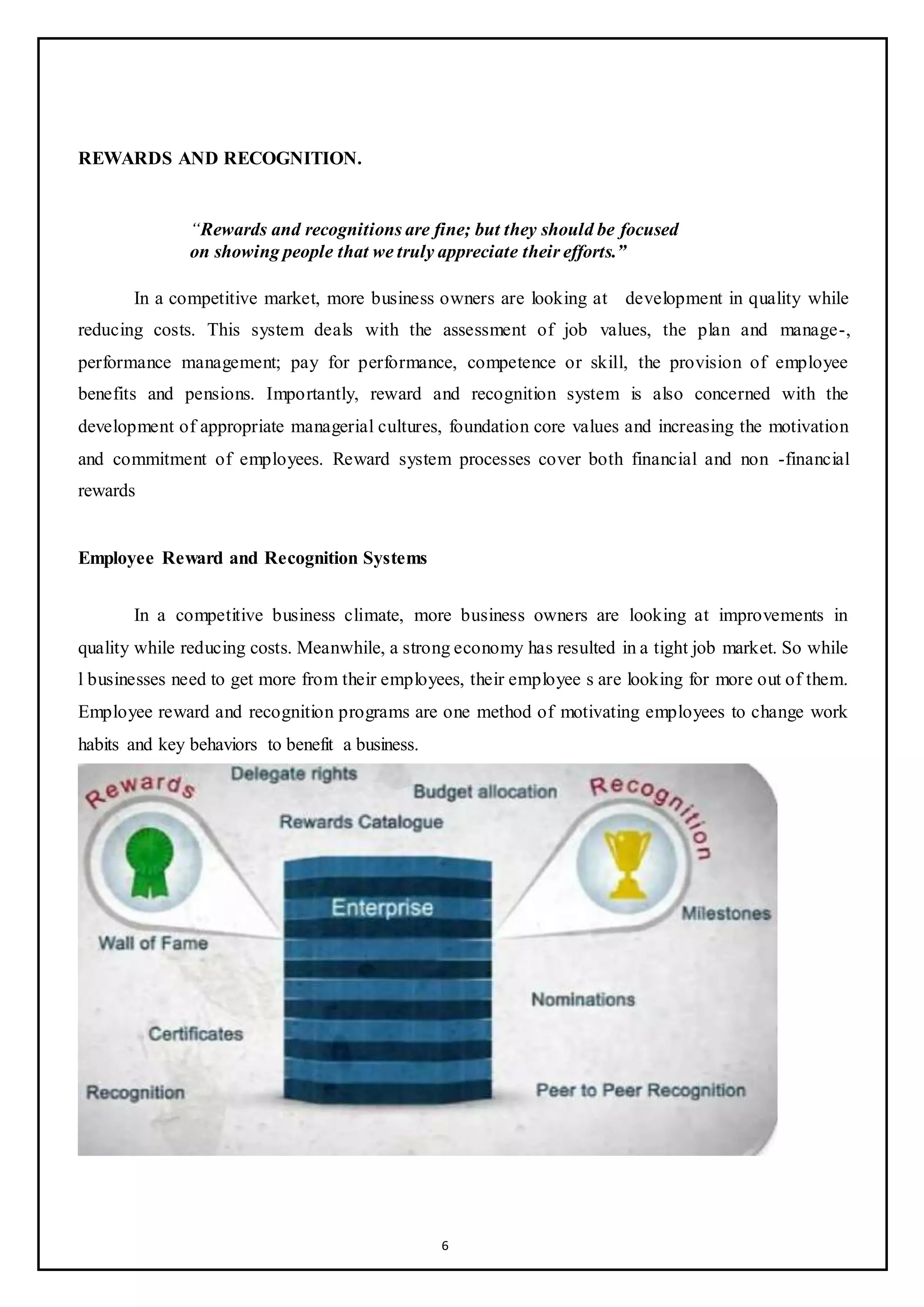 A study on reward and recognition program 2016 | DOCX