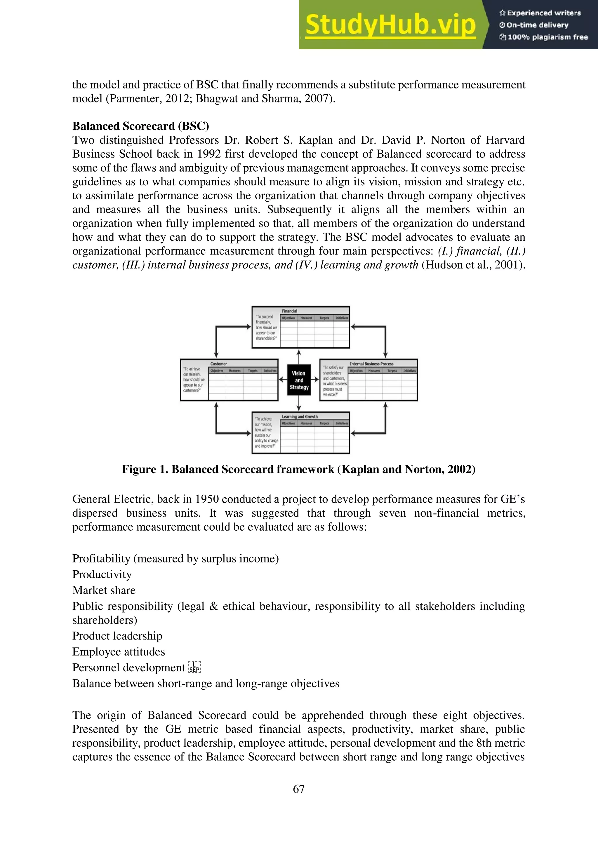 A STUDY ON SC PERFORMANCE MEASUREMENT IN MANUFACTURING INDUSTRY THROUGH ...