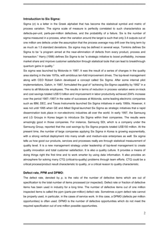 A study on six sigma techniques and its application in reduction of ...